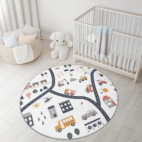 Pratelný dětský hrací koberec ø150 cm World Around Me – Mila Home