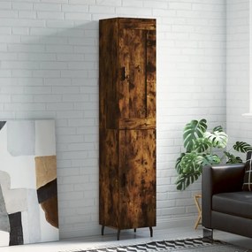 vidaXL Skříň highboard 34,5 x 34 x 180 cm kompozitní dřevo [3200145] Barva: kouřový dub