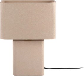 Béžová kovová stolní lampa (výška 33 cm) Boaz Recto – Leitmotiv