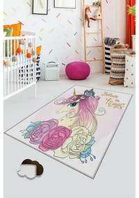 Dětský protiskluzový koberec Conceptum Hypnose Unicorn, 180 x 280 cm