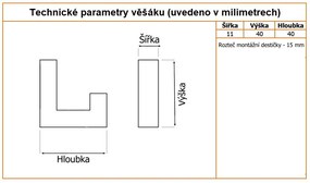 In-Design Nábytkový věšák AYA imitace nerezi