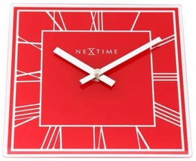 Designové nástěnné hodiny 5184ro Nextime Square 20cm