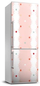 Wallmuralia Nálepka na ledničku Barevné tečky pozadí 60x180 cm