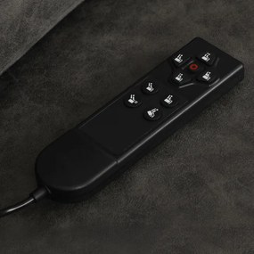 Polohovací křeslo černé, elektrické TV-L8904 BK3