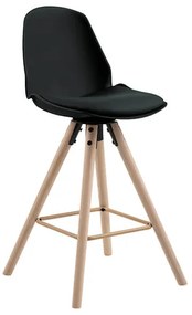 Oslo barová židle 93 cm černá / natur