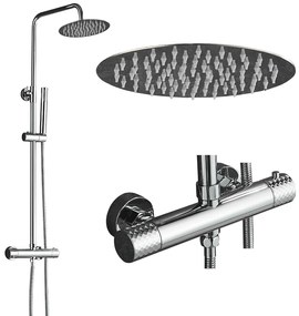 Gamma Roy, sprchová souprava s termostatickou baterií, chromová, GMA-BRYPZNT-CH
