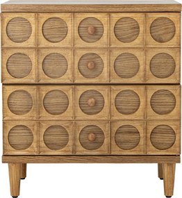 BLOOMINGVILLE Komoda VESTER hnědá 61x56cm