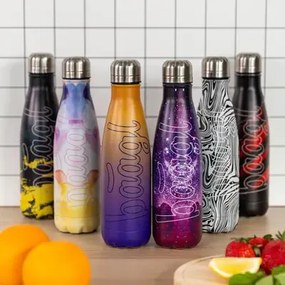 BAAGL Termoláhev s kovovým víčkem Galaxy 500 ml
