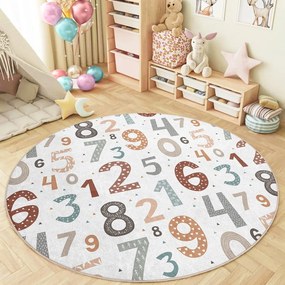 Pratelný dětský hrací koberec ø150 cm Happy Numbers – Mila Home