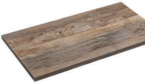 COMAD Závěsná skříňka s umyvadlem - SANTA FE 82-60 taupe + 89-60 oak, šířka 60 cm, krémová/dub santa fe vintage