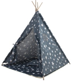 Aga4Kids Dětské Teepee Hvězdy Tmavě modrá