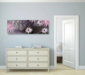 Obraz květiny na nádherném pozadí - 150x50 cm