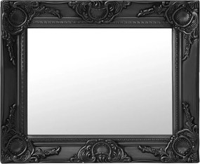 vidaXL Nástěnné zrcadlo barokní styl 50 x 40 cm [320308] Barva: Černá