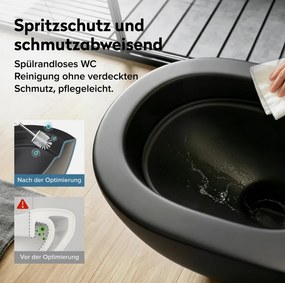 design závěsný klozet DOPORRO DZ108 - WC BLACK - soft close