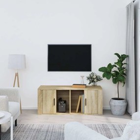 vidaXL TV skříňka 100 x 35 x 40 cm kompozitní dřevo [816800] Barva: kouřový dub