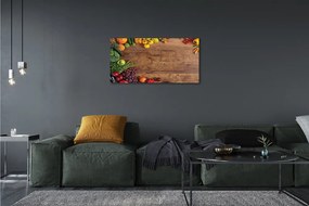 Obrazy na plátně Board chřest ananas jablko 100x50 cm