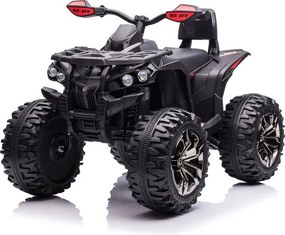 LEAN CARS Elektrická čtyřkolka QLS-3288 LED MP3 černá