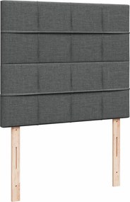 Box spring postel s matrací tmavě šedá 120x200 cm textil 3291248