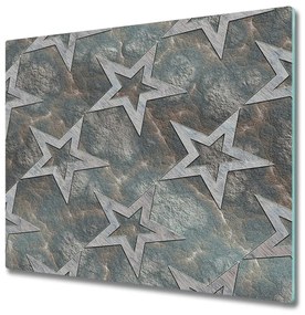 Skleněná krájecí deska Kamenné hvězdy 60x52 cm