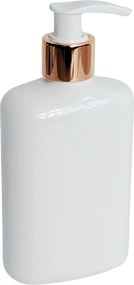 Dávkovač na mýdlo 250 ml bílý s bílo-zlatým dávkovačem LIMA