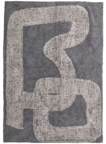 OnaDnes -20% Šedý bavlněný koberec Bloomingville Addo  145 x 200 cm