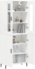 Skříň highboard bílá 69,5 x 34 x 180 cm kompozitní dřevo 3198225