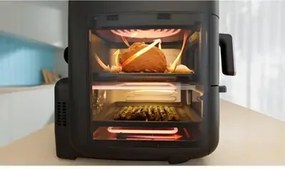 Midea MAD 1100 DADK černá / Horkovzdušná fritéza / 1000 W / objem 6 l