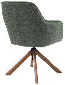 Designová otočná židle Sanjaya II lesnická zelená