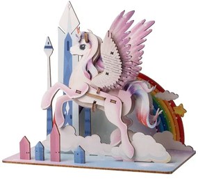 EscapeWelt 3D dřevěné puzzle Jednorožec