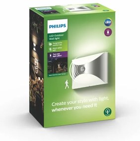 Philips 17299/47/16 - Venkovní senzorové svítidlo HERB 1xLED/6W/230V IP44