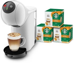 Kávovar na kapsle krups kp243110ce nescafé dolce gusto genio s dárkový set s 36 kapslemi starbucks caramel macchiato