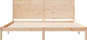 Prodloužený rám postele bez matrace 180 x 210 cm masivní dřevo 3309303