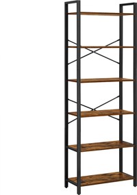 XXXLutz REGÁL, hnědá, černá, 66/186/30 cm Boxxx - Online Only regály & police - 002543007008