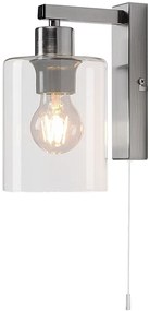 Rabalux MIROSLAW nástěnná lampa max. 1x40W | E27 | IP20  - saténový chrom