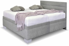 Čalouněná postel Niobe s bočním čelem a úložným prostorem, 160x200cm