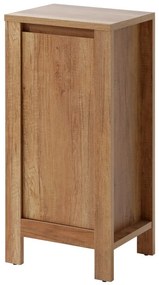 ViaDomo Via Domo - Koupelnová skříňka nízká Classic Oak - hnědá - 40x86x35 cm