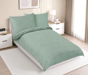 Bellatex Mikroflanelové povlečení 140x200 cm. 70x90 cm Zelená