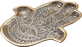 HAMSA Dekorační podnos 20 cm - zlatá