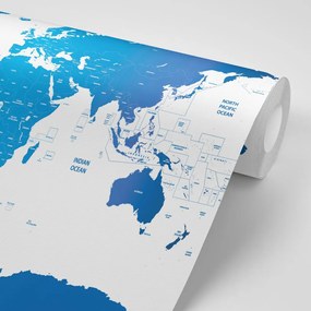 Samolepící tapeta mapa světa s jednotlivými státy