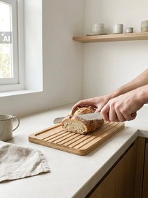 Sinsay - Prkénko na krájení s nožem - béžová