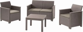 Zahradní sestava Emma 2 seater set pro 4 osoby - cappuccino