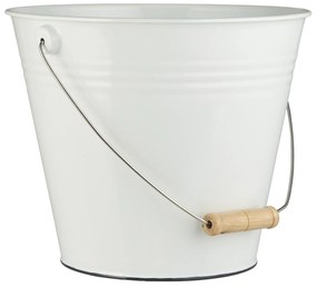 IB LAURSEN Smaltovaný kýbl White 8,5 l, bílá barva, smalt