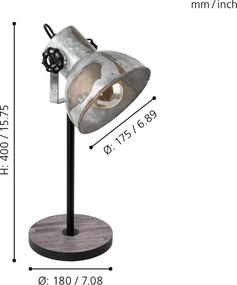 Eglo 79365 - Stolní lampa BARNSTAPLE 1xE27/40W/230V