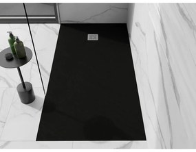 Mexen Stone+ kompozitní čtvercová sprchová vana 200 x 100 cm, Černá - 44701020