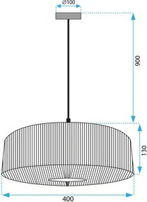 Toolight Toolight, stropní svítidlo 1xE27 APP1296-1CP GREEN, zelená-černá, OSW-08968
