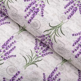 Biante Dekorační běhoun na stůl PML-033 Provence levandule 20x120 cm