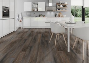 Oneflor, Vinylová podlaha lepená ECO 55 068 Smoked Pine Brown - borovice, 1219,2 x 184,1 mm