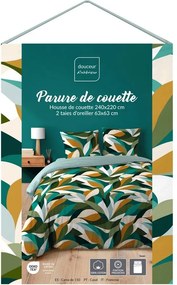3dílné bavlněné povlečení na dvoulůžko/prodloužené 240x220 cm Swan – douceur d'intérieur