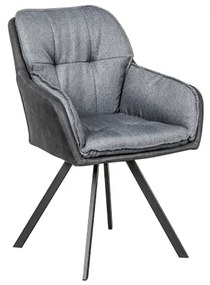 Lounger židle šedá
