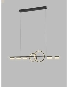 Wofi 7030-702 - LED Stmívatelný lustr na lanku MESSINA LED/57W/230V černá